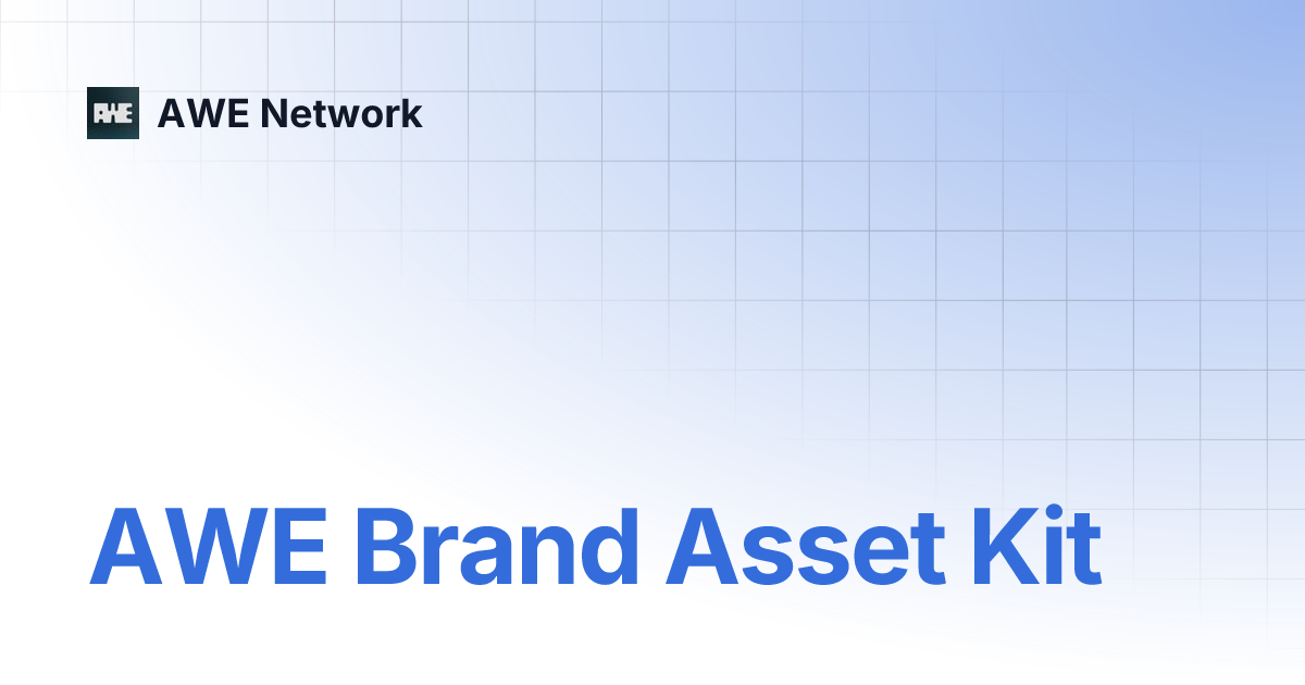 AWE Brand Asset Kit | AWE Network